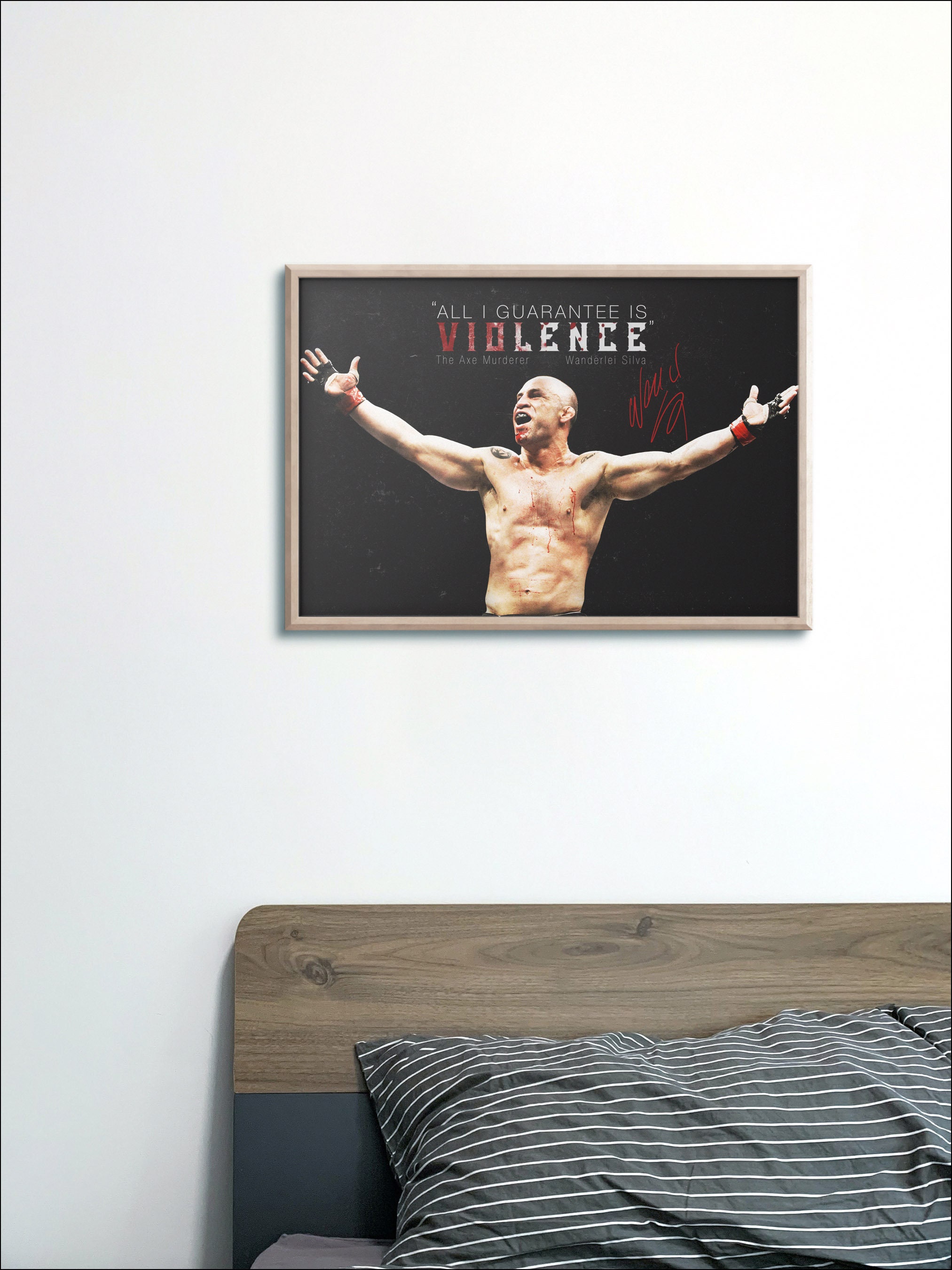 Wanderlei Silva "the Axe Murderer" Photo Print Poster - Pre Signed ...
