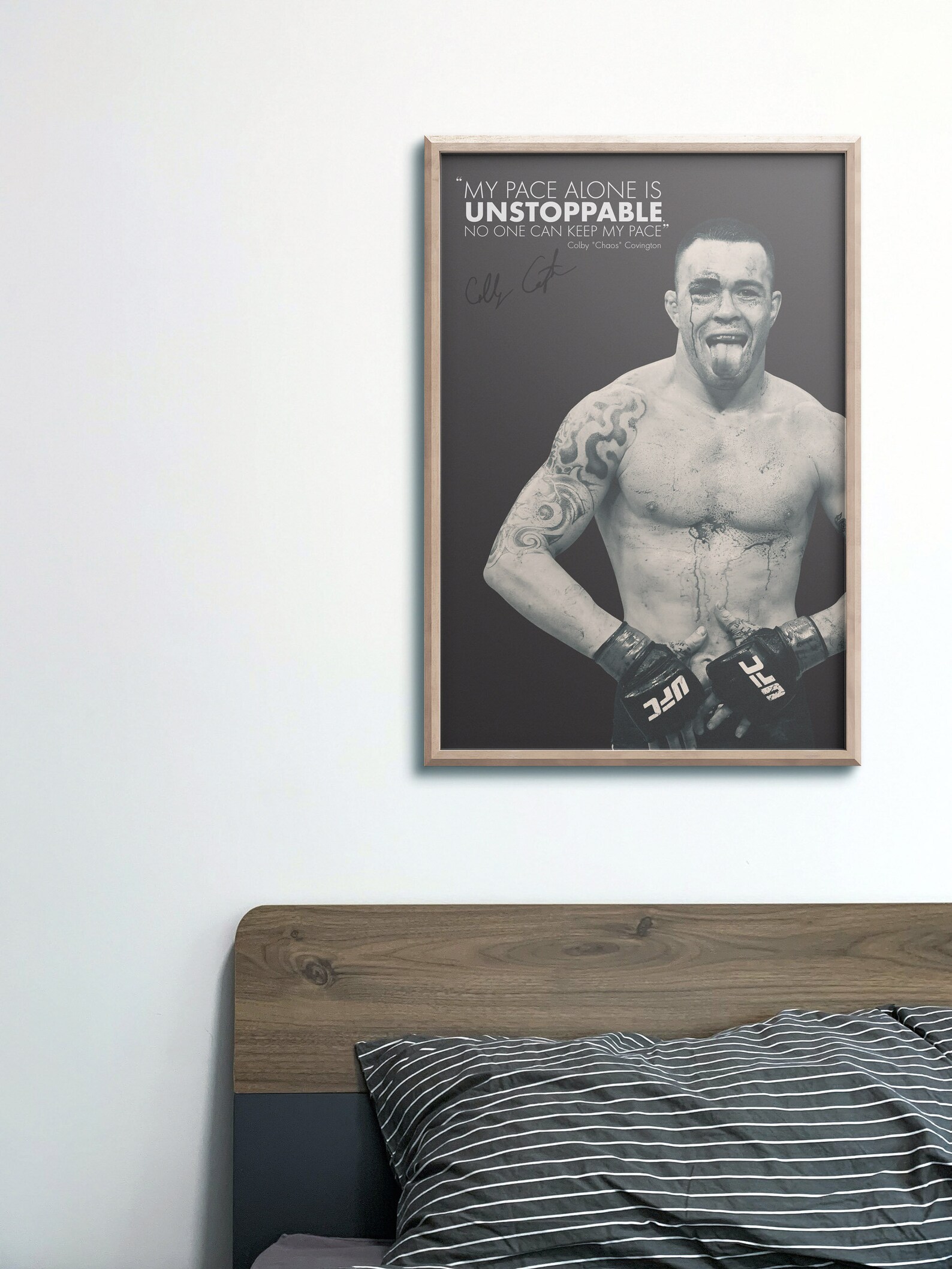 Colby Covington "chaos" Quote Photo Print Poster - Pre Signed ...
