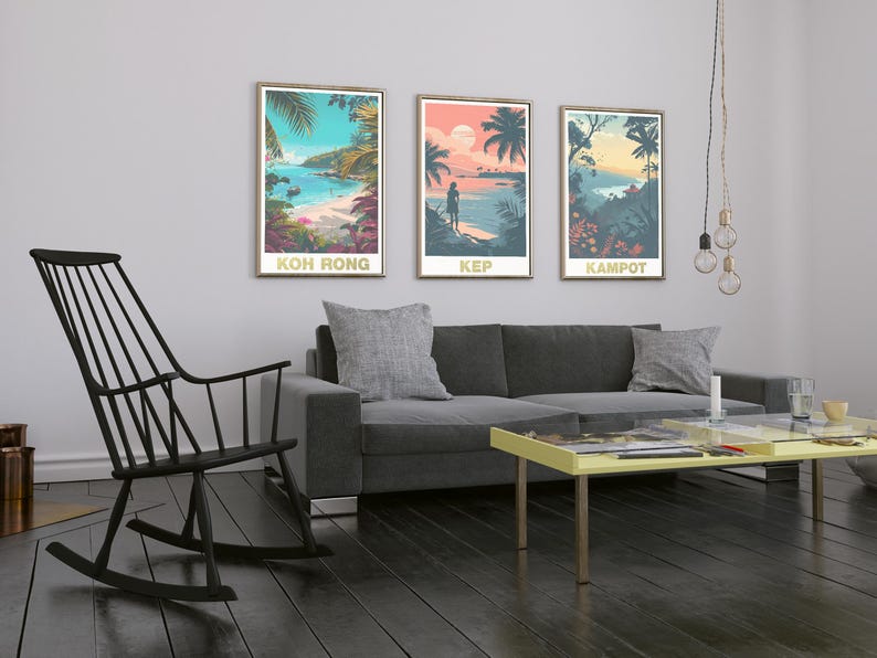 Cambodia | Koh Rong - Kep - Kampot - Set of 3 - Photo Print Posters ...
