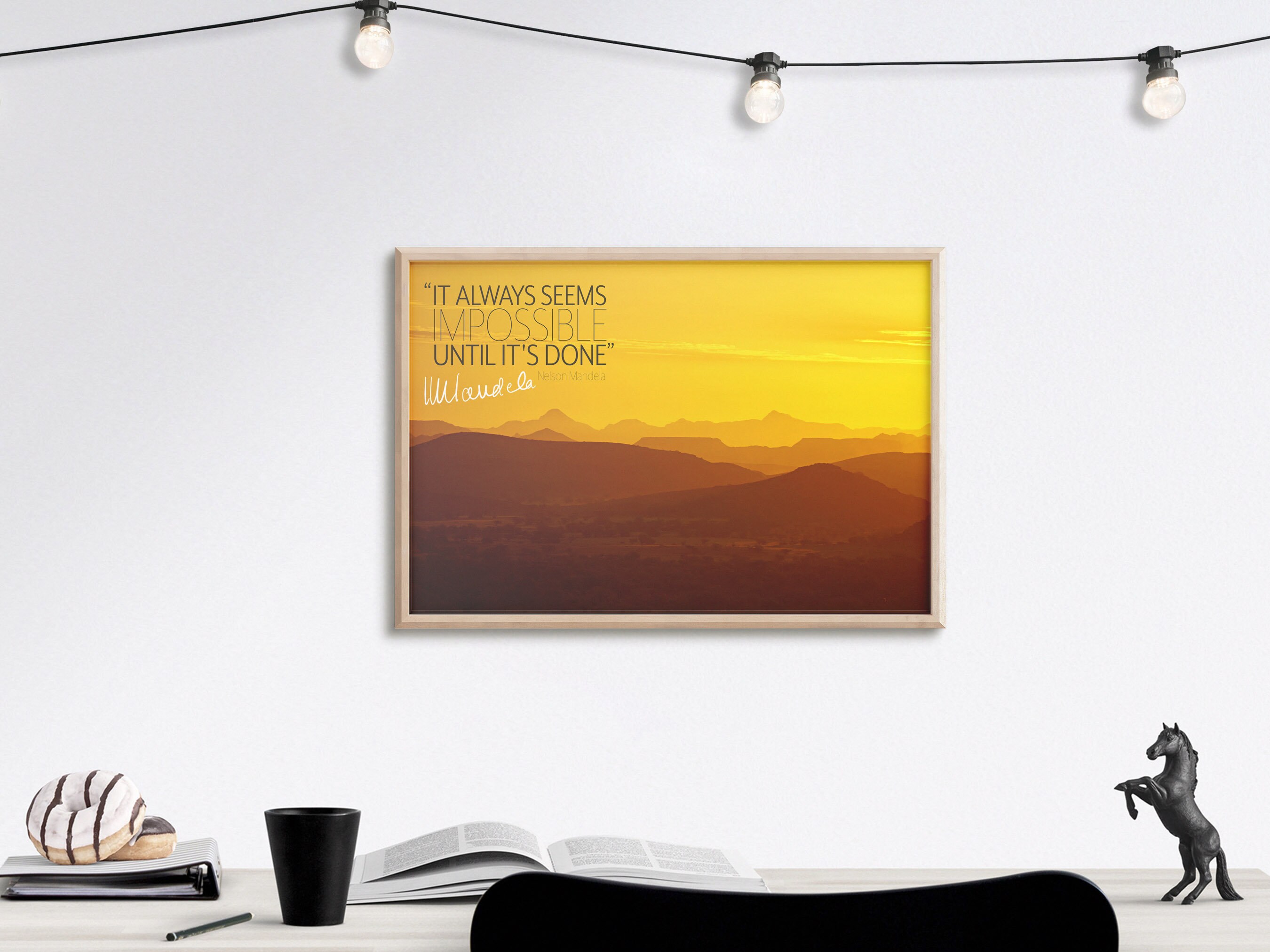 Nelson Mandela Quote Photo Print Poster Pre Signed It - Etsy