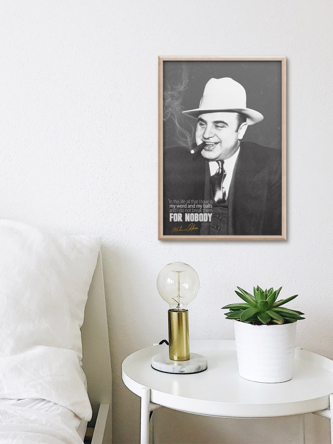 Al Capone Quote Photo Print Poster - Pre Signed - Powerful Quote - Etsy