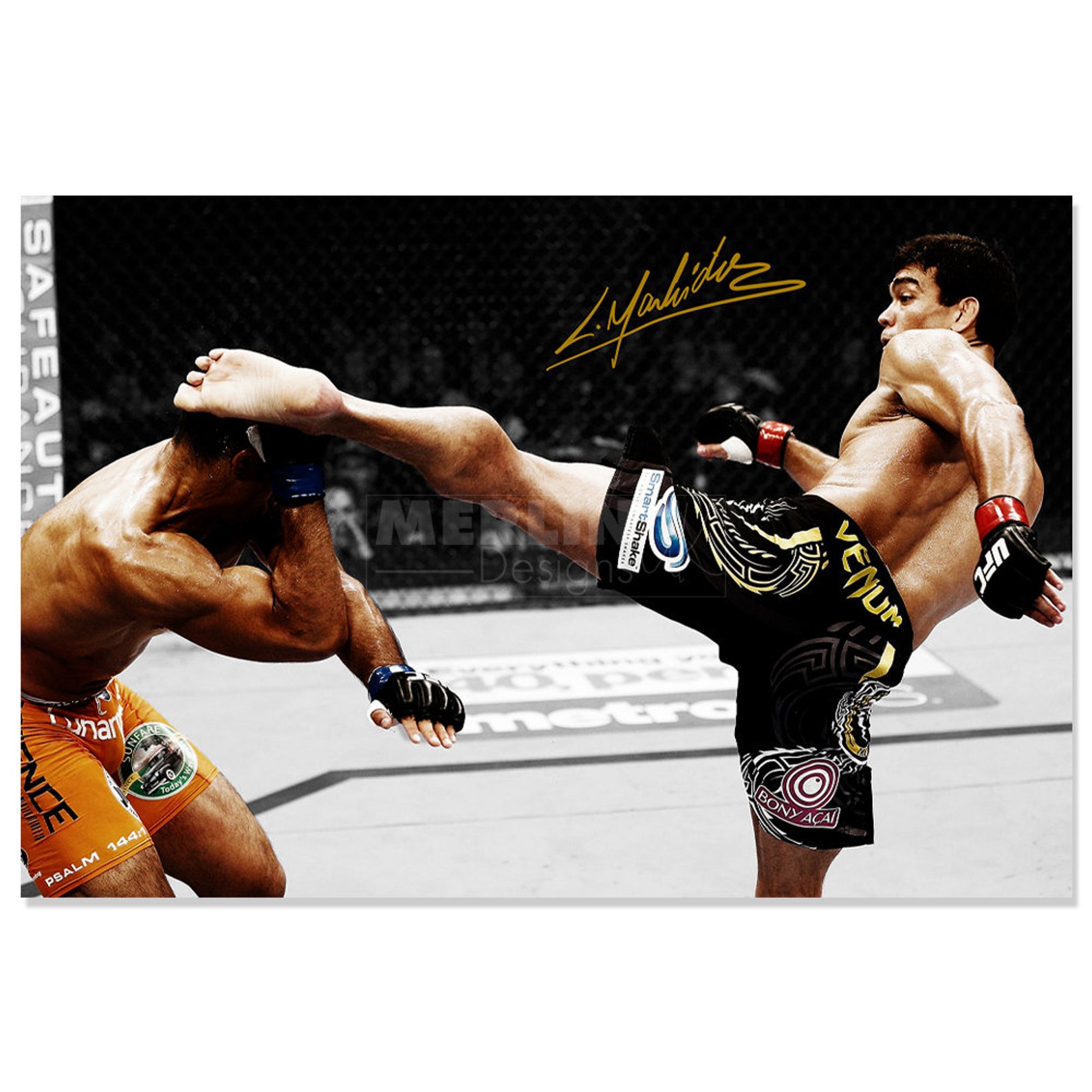 Lyoto Machida 'the Dragon' Photo Print Poster Pre Signed - Etsy