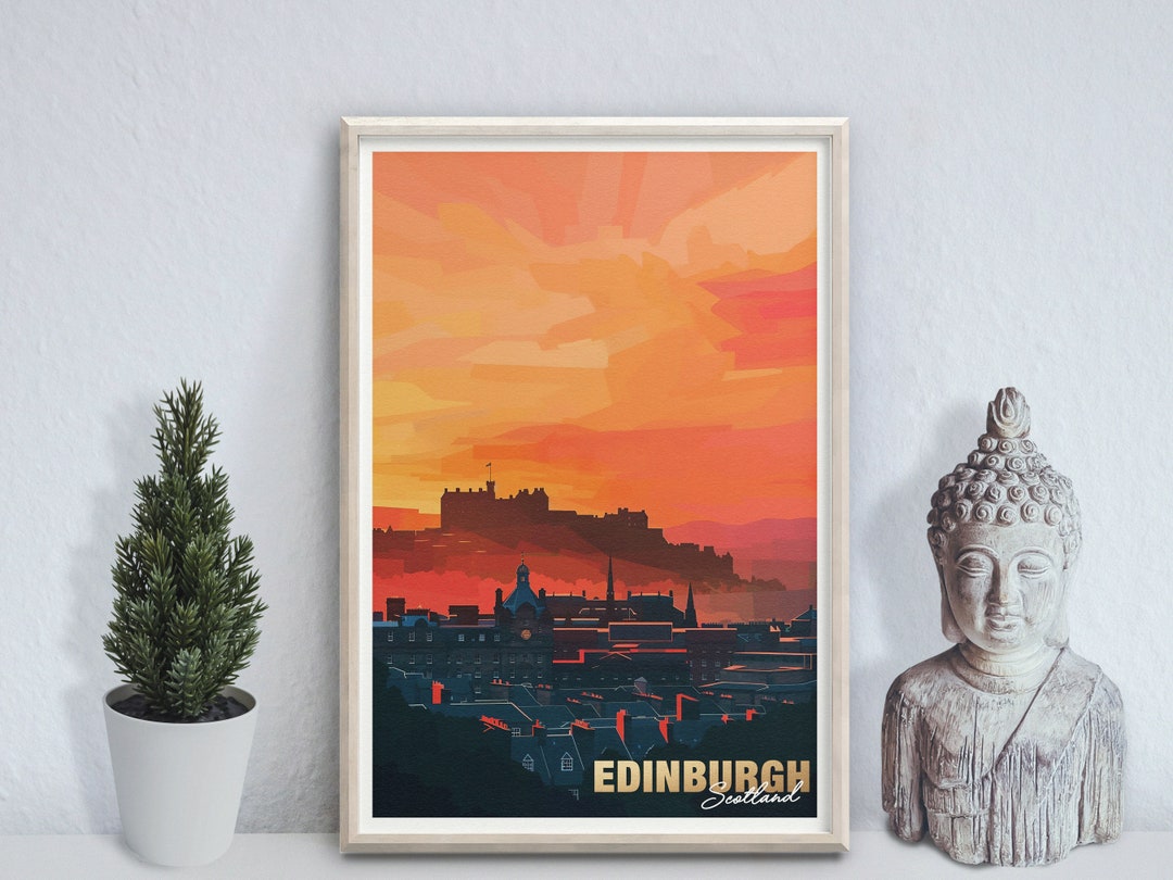 Edinburgh - Photo Print Poster - Scotland - Travel Art Print - Etsy