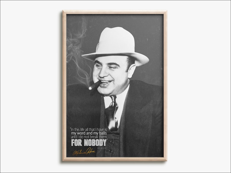 Al Capone Quote Photo Print Poster Pre Signed Powerful - Etsy