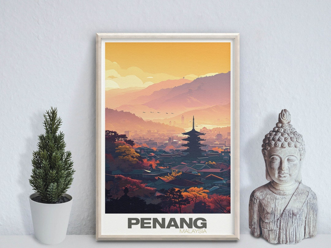 Penang - Photo Print Poster - Malaysia - Travel Art Print - Etsy