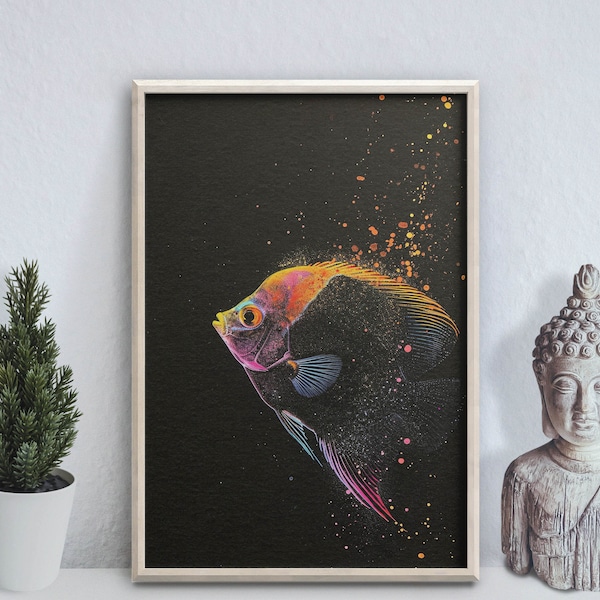 Angelfish Wall Art - Etsy