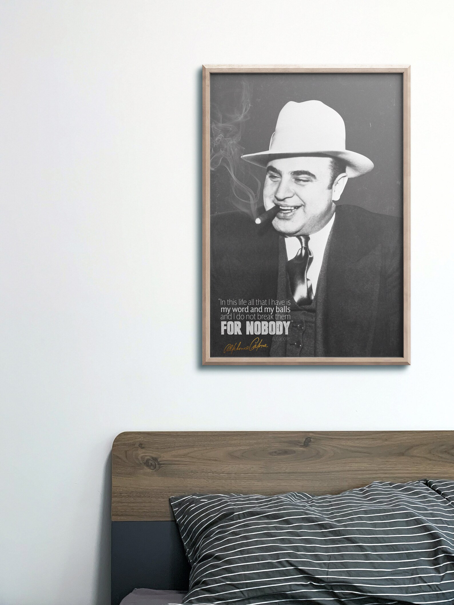 Al Capone Quote Photo Print Poster - Pre Signed - Powerful Quote - Etsy
