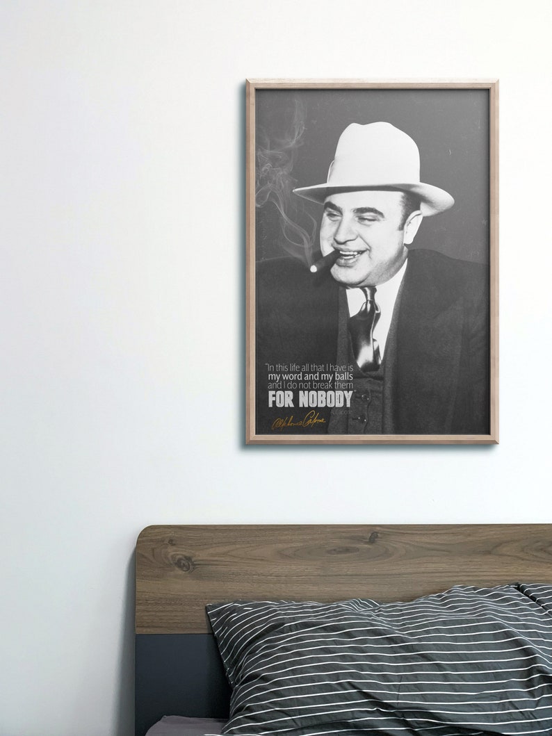 Al Capone Quote Photo Print Poster - Pre Signed - Powerful Quote - Etsy