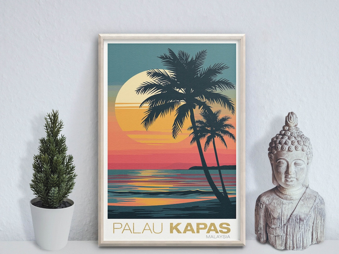 Kapas Island - Photo Print Poster - Malaysia - Travel Art Print - Palau ...