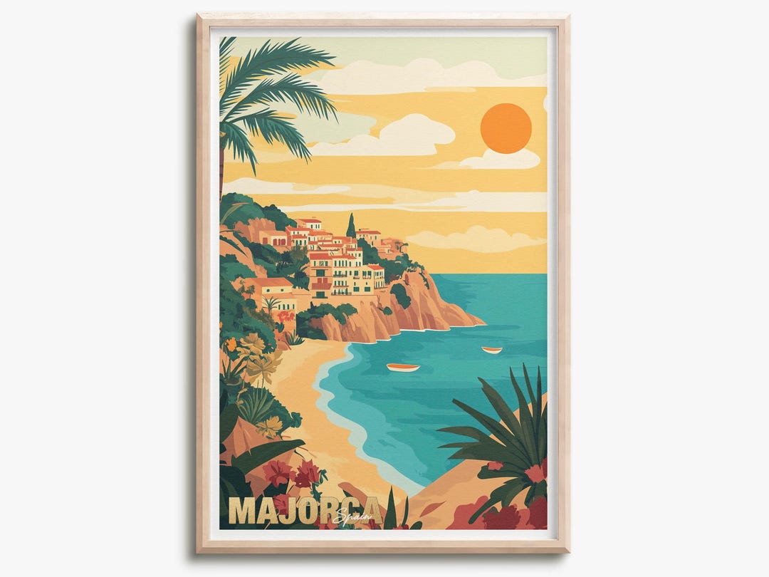 Majorca - Photo Print Poster - Spain - Travel Art Print - Wall Art - Etsy