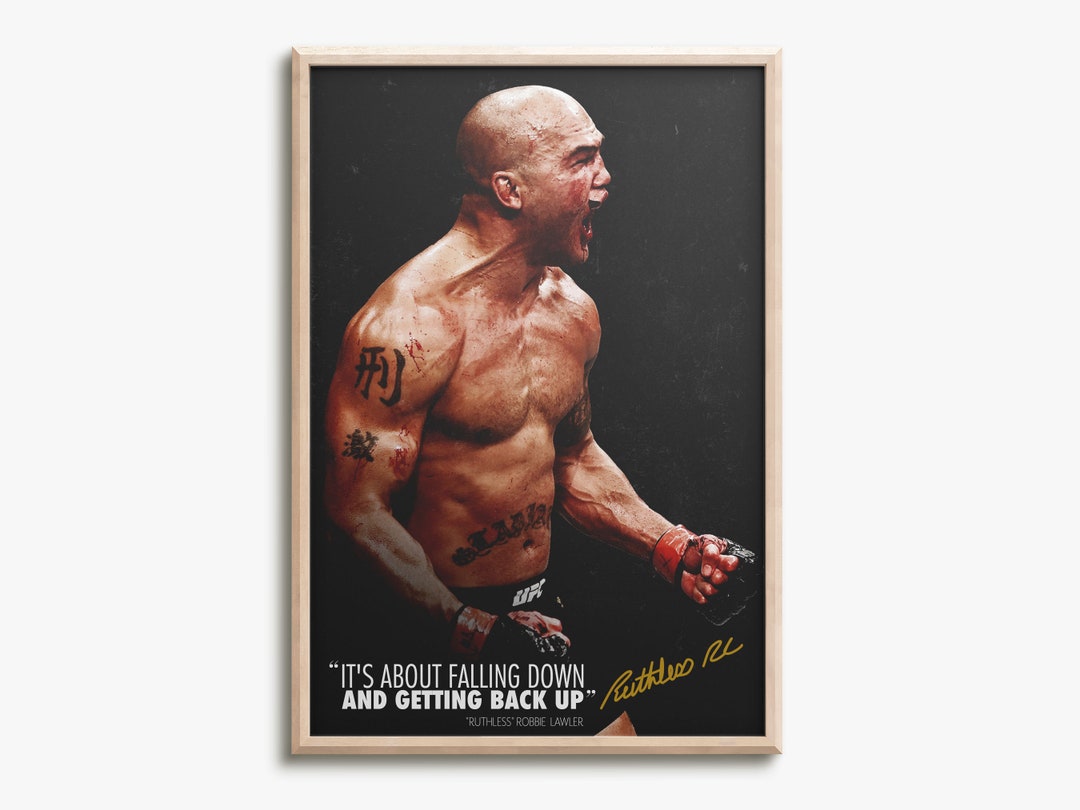 Robbie Lawler 'ruthless' Quote Photo Print Poster - Pre Signed ...