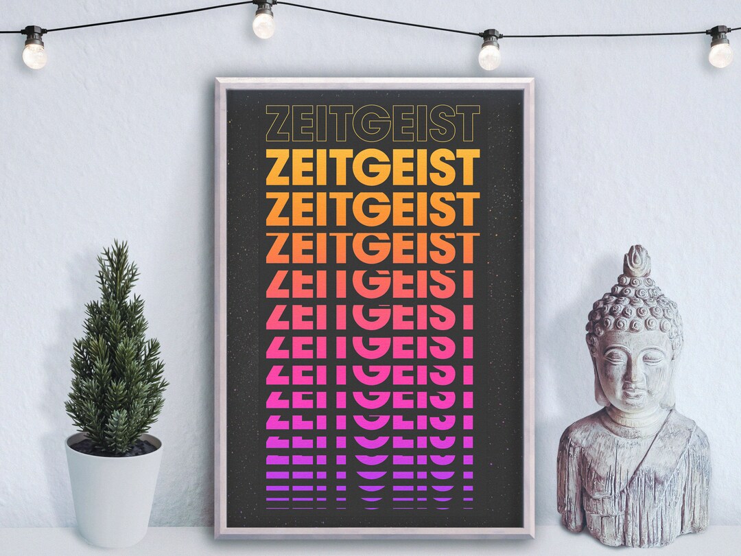 Zeitgeist Word Art Print Poster - the Collective Thinking/spirit of a ...