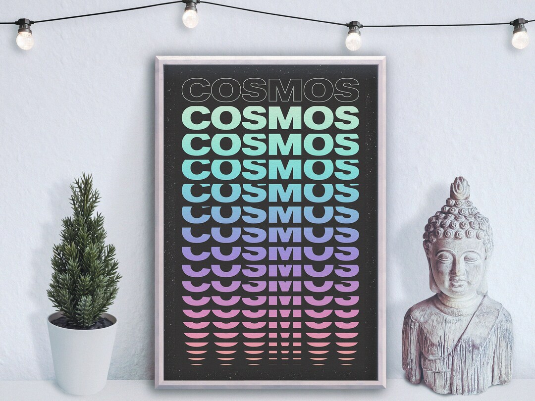 Cosmos - Word Art Print Poster - Wall Art - Home Decor - the Universe ...