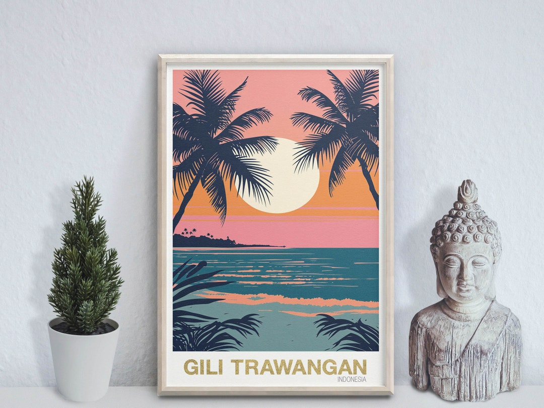 Gili Trawangan - Photo Print Poster - Indonesia - Travel Art Print ...