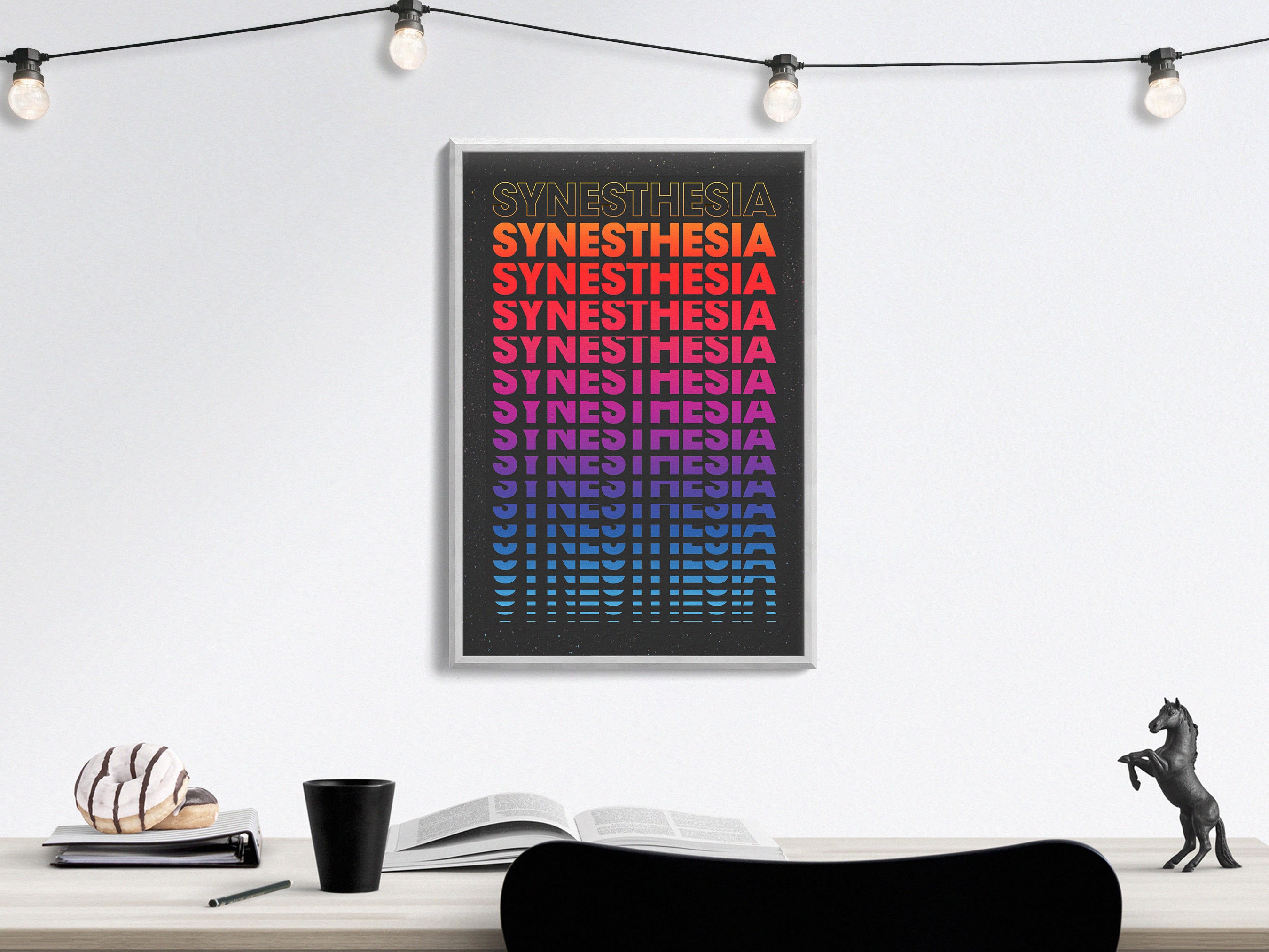 Synesthesia Word Art Print Poster Stimulation of a Sensory or Cognitive ...