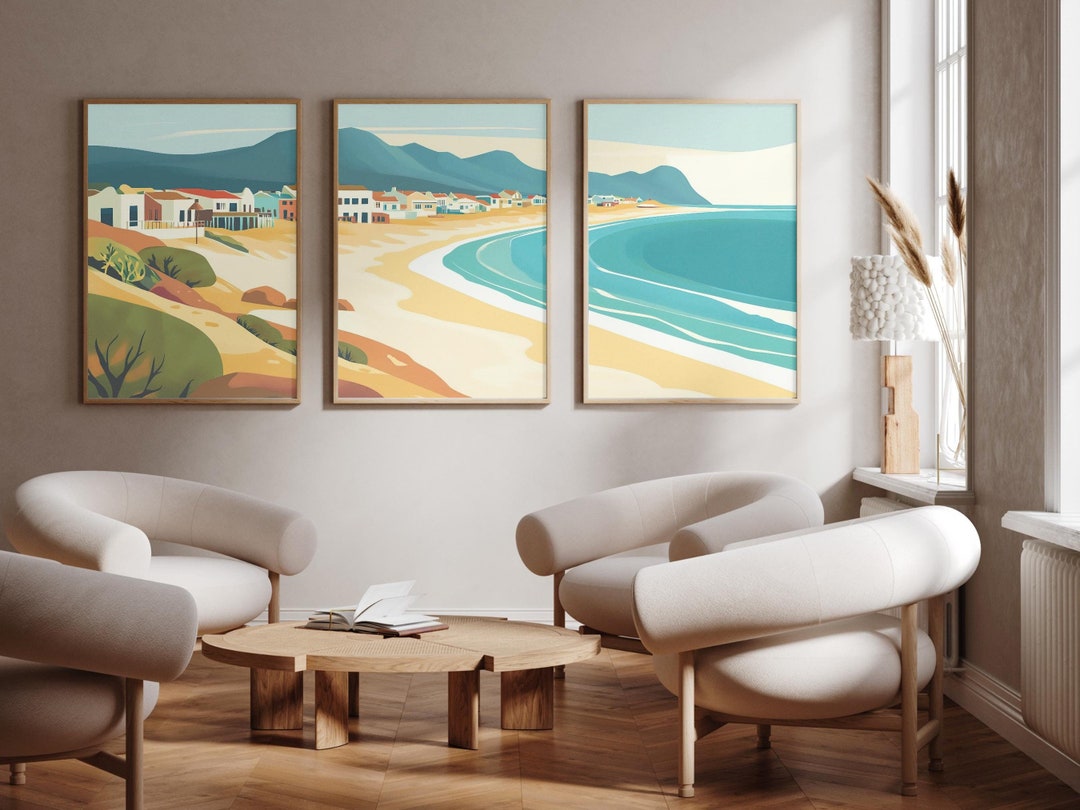 Paternoster Beach | South Africa - Set of 3 - Photo Print Posters ...