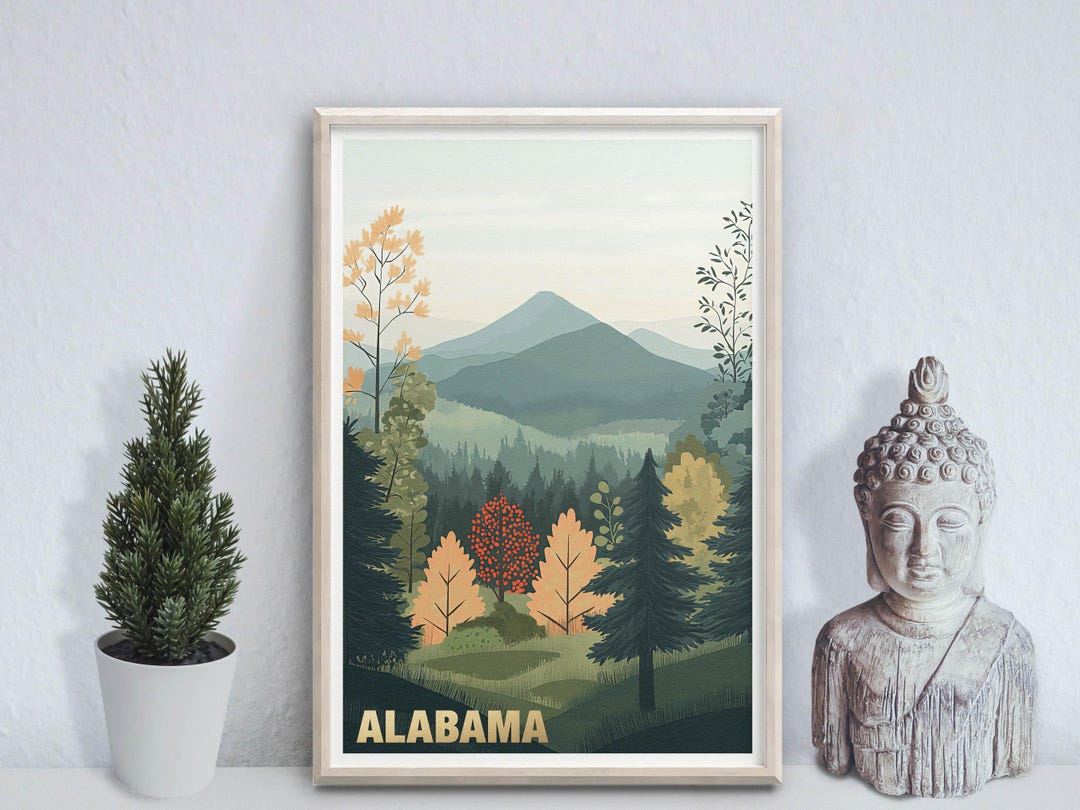Alabama | Cheaha Mountain - Delta - Photo Print Poster - Travel Art ...