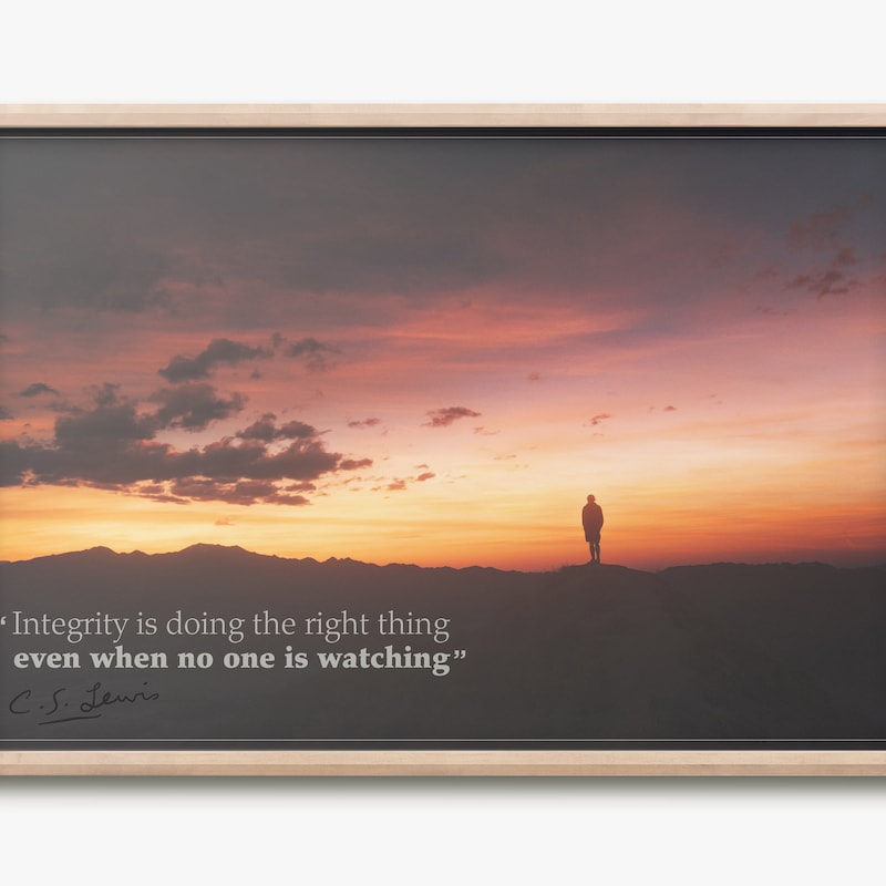 Integrity Poster - Etsy