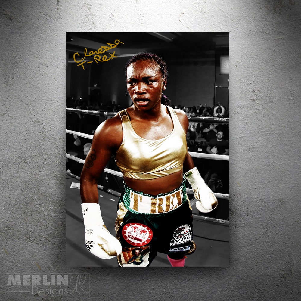 Claressa Shields "t-rex" Photo Print Poster - Pre Signed - Exceptional ...