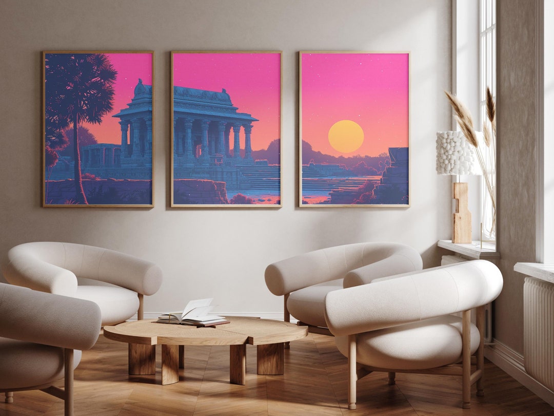 Hampi | Vijaya Vitthala Temple - Set of 3 - Photo Print Posters ...