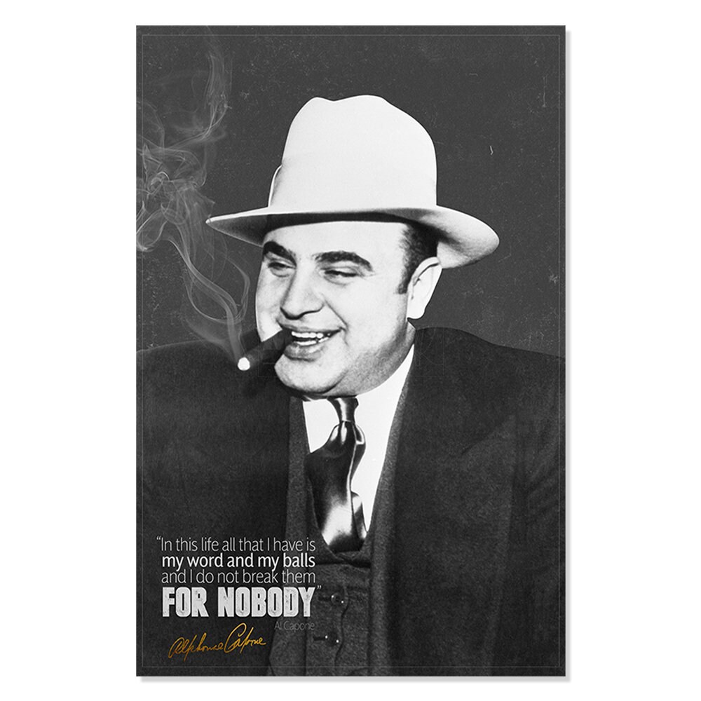 Al Capone Quote Photo Print Poster Pre Signed 12 X 8 | Etsy