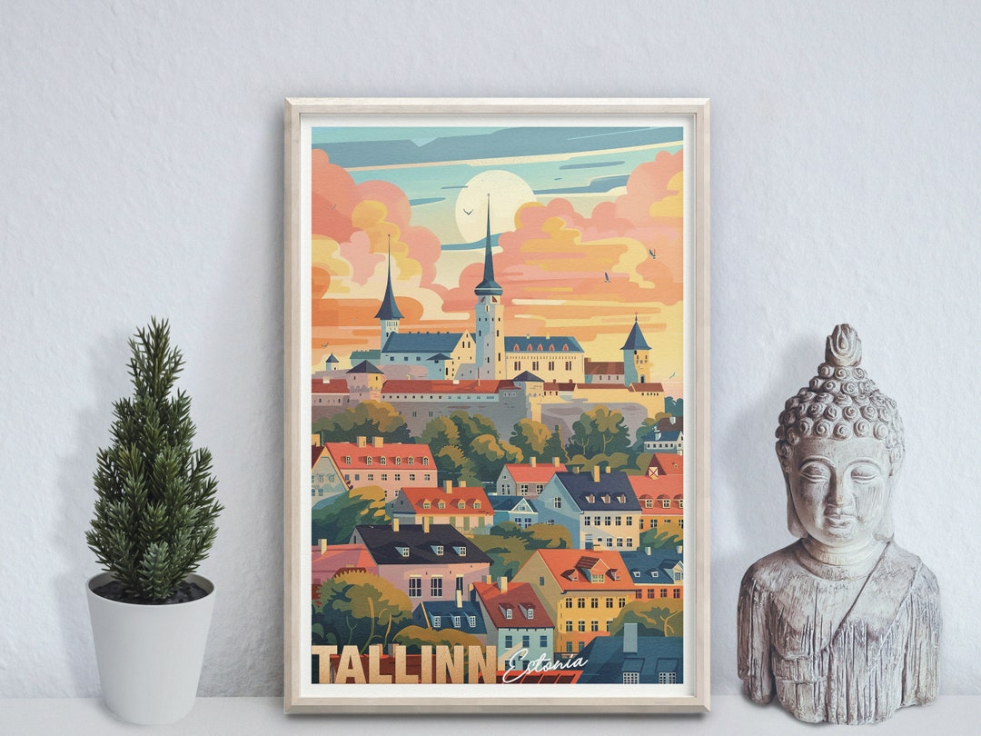 Tallinn - Photo Print Poster - Estonia - Travel Art Print - Etsy