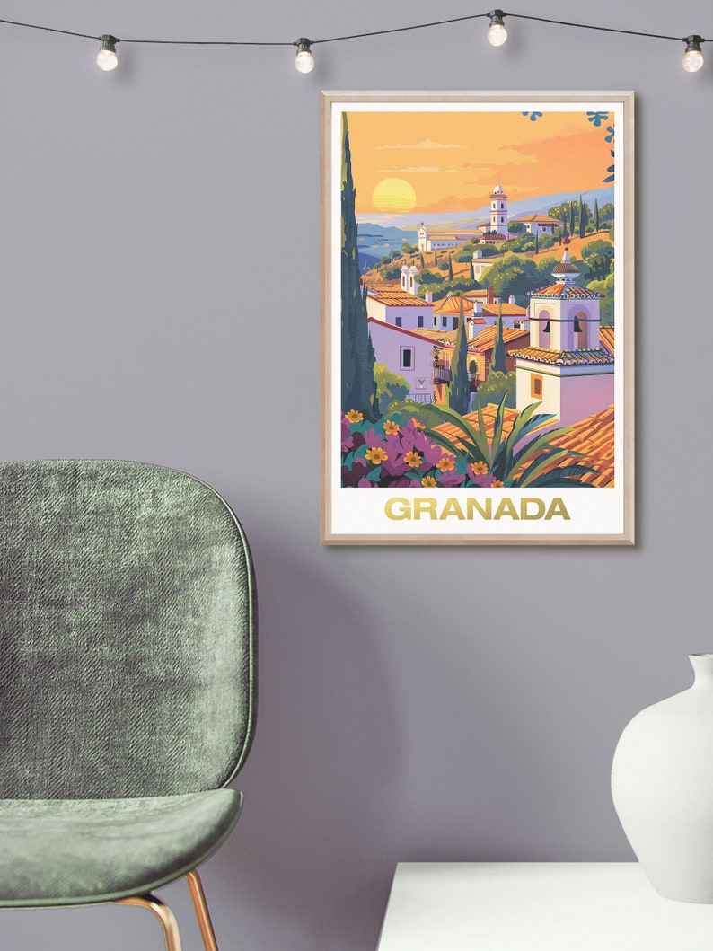 Granada - Photo Print Poster - Spain - Travel Art Print - Etsy