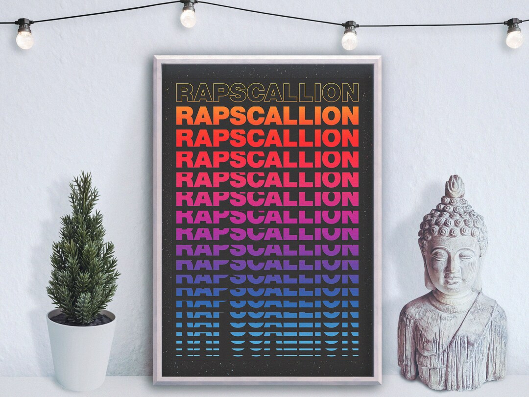 Rapscallion Word Art Print Poster - a Mischievous Rascal - Wall Art ...