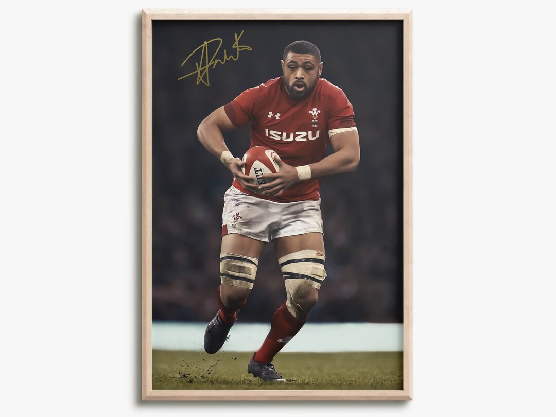 Taulupe Faletau - Photo Print Poster - Pre Signed - Wales Rugby - Etsy
