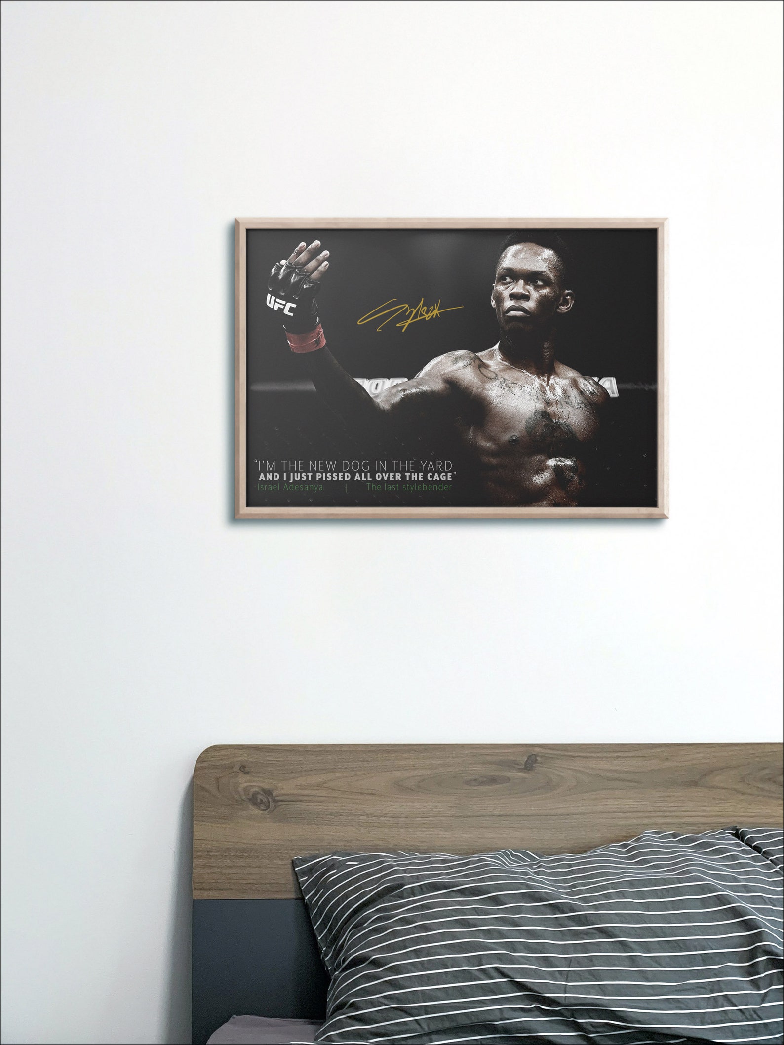 Israel Adesanya "the Last Stylebender" Motivational Quote Photo Print ...