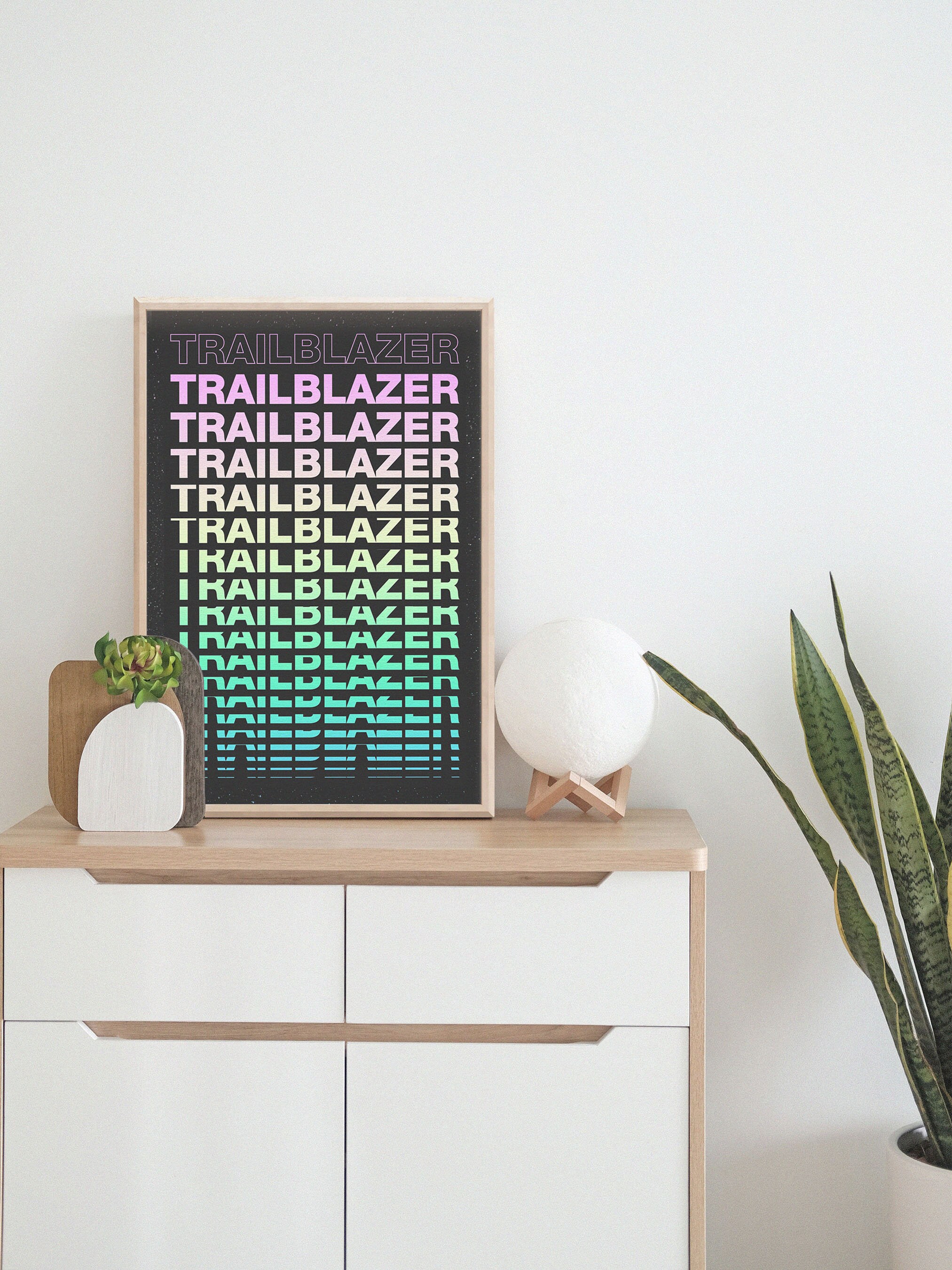 Trailblazer Word Art Print Poster ein Pionier oder Wegbereiter ...