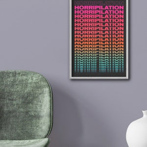 Horripilation Word Art Print Poster -goose Bumps: When the Hairs on ...