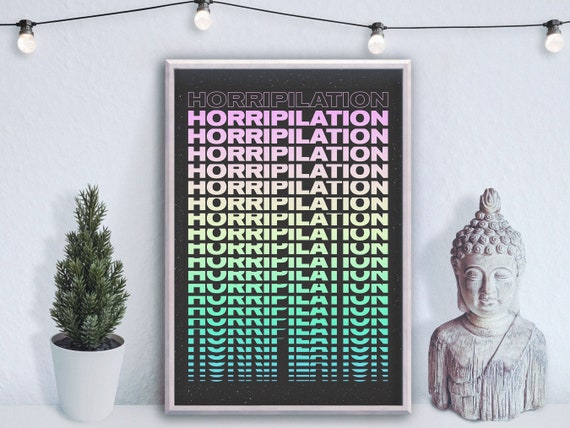 Horripilation Word Art Print Poster goose Bumps: When the | Etsy