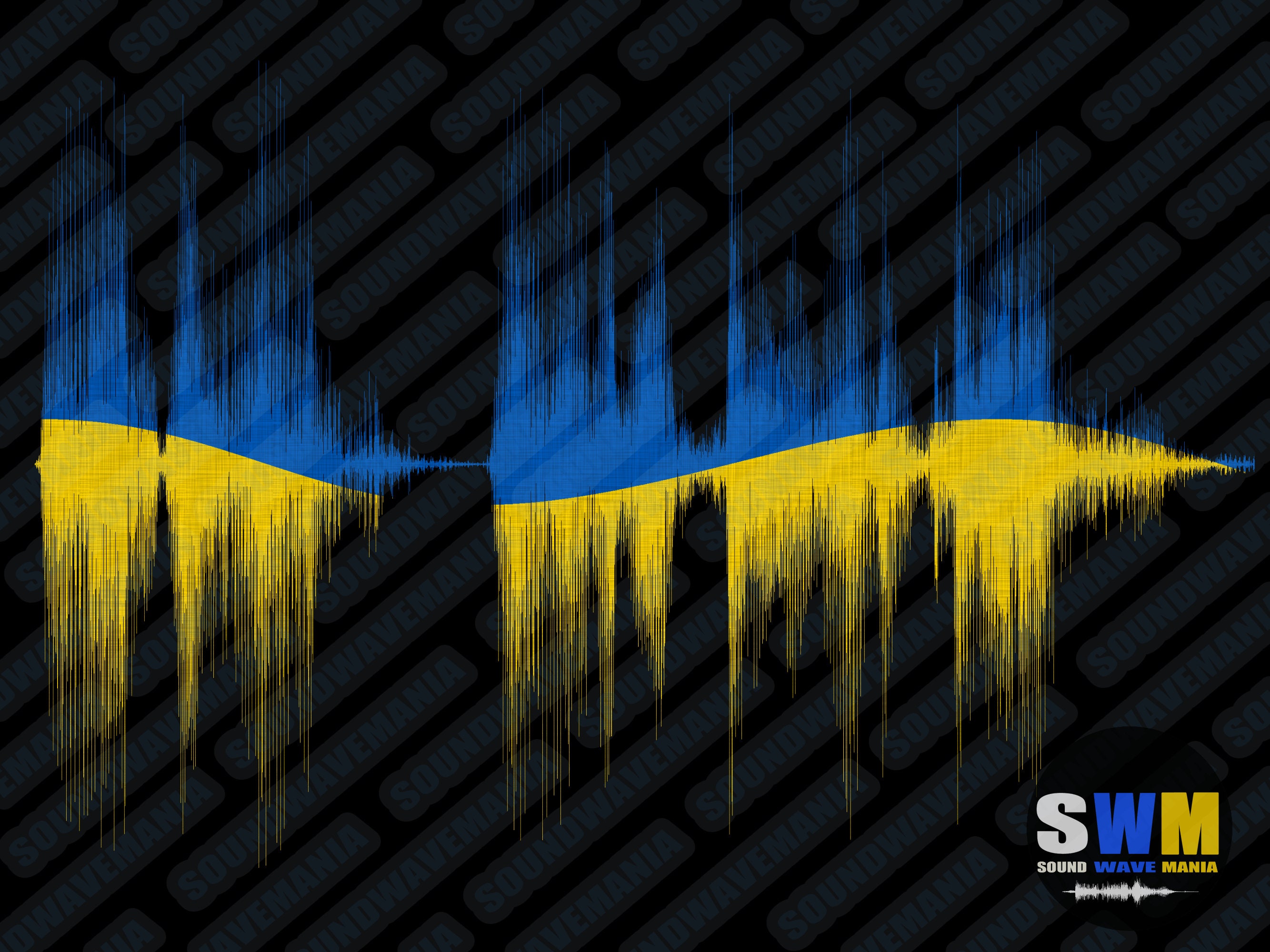 Sound Wave Voice Print Dobryi Vechir My Z Ukrainy - Etsy