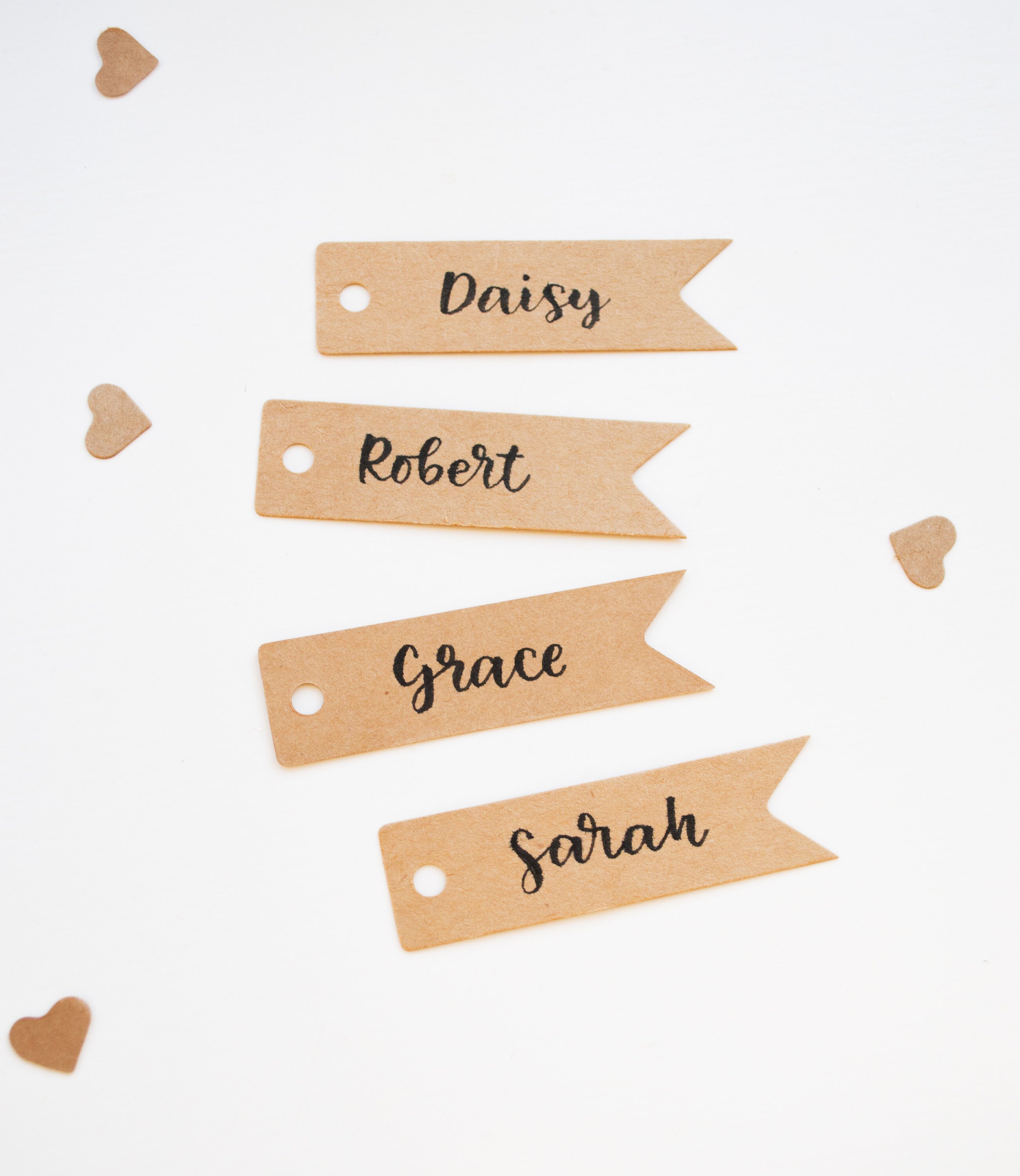 Hand Lettered Mini Tags Favour Tags Calligraphy Name Tags - Etsy UK