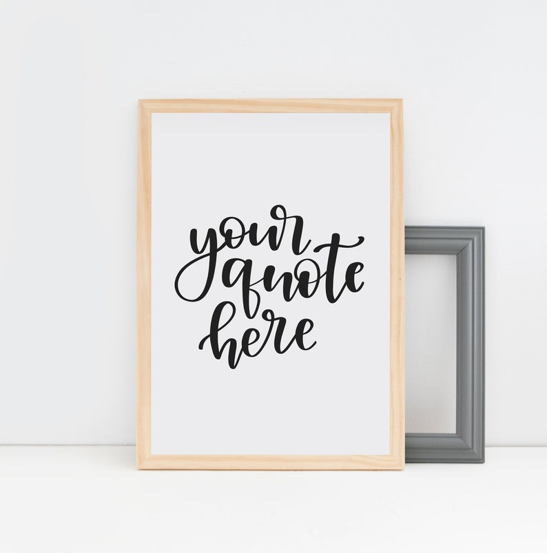 Custom Quote Print Personalised Calligraphy Print Wall Art | Etsy