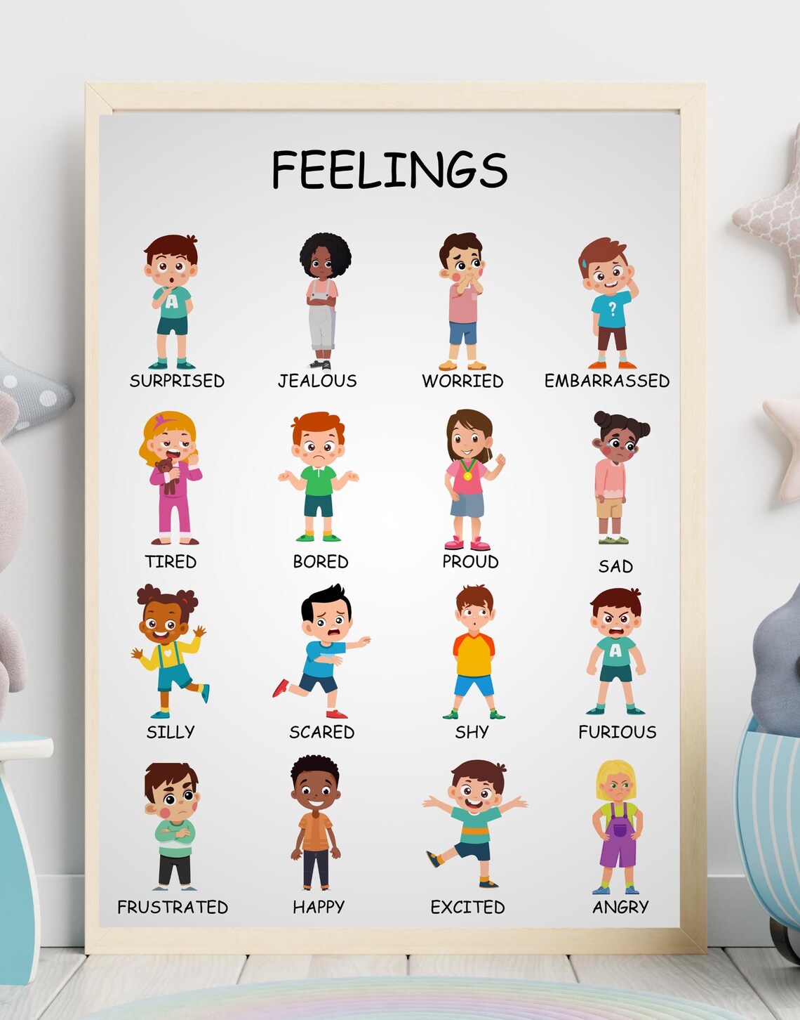 Emotions Chart Kids, House Rules Poster, Solar System Poster ...