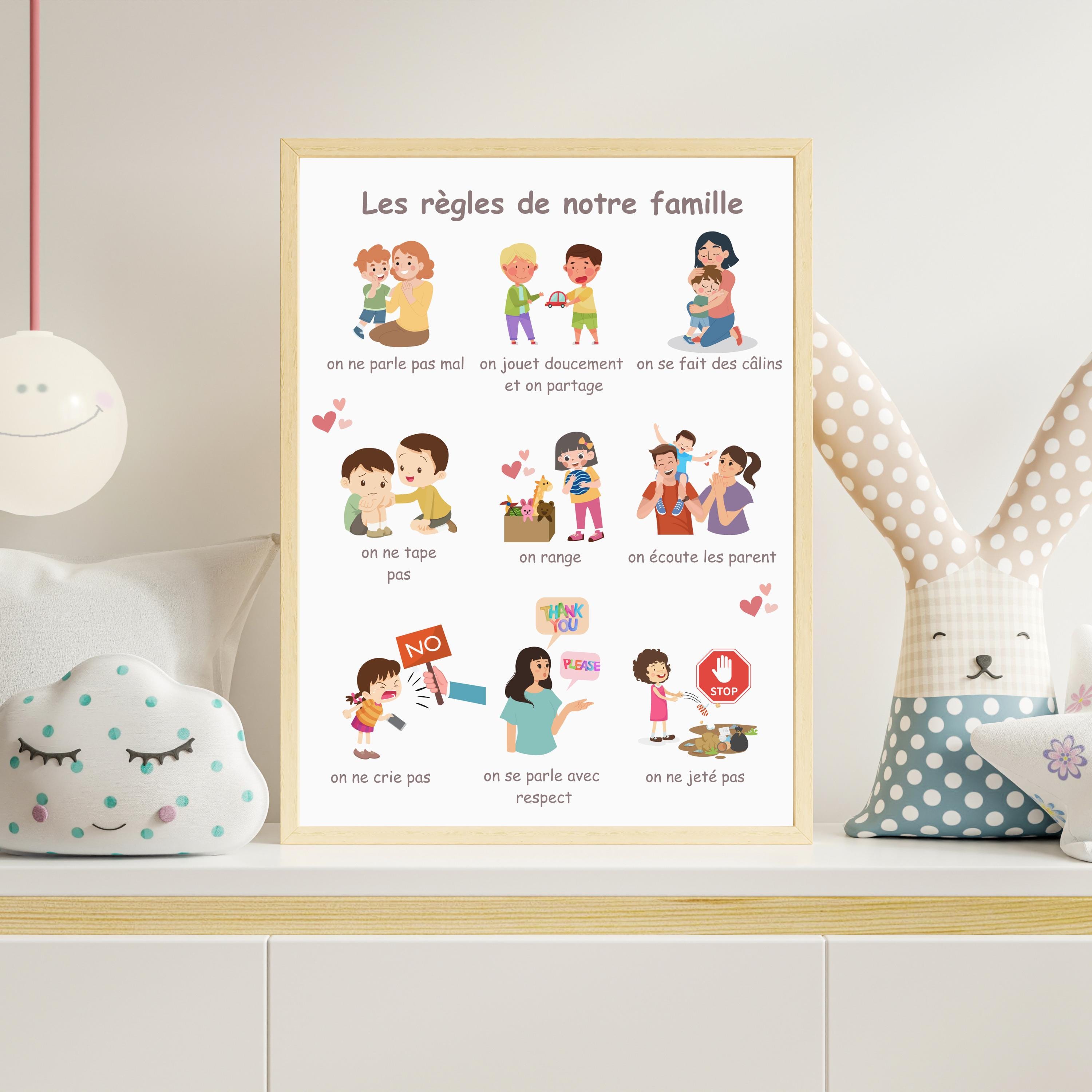 FRANCH Family Rules for Kids, House Rules Franch, Family Rules, Home ...