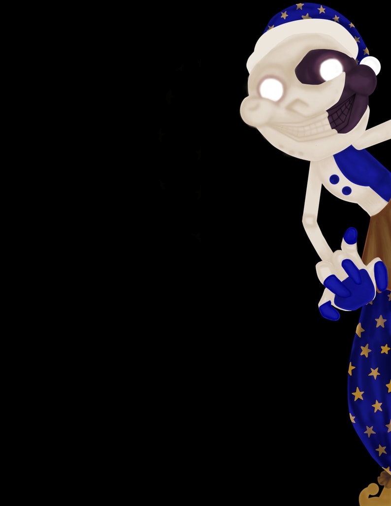 TRANSPARENT FNAF Security Breach Moondrop Stickers 2 Pack or Keychain ...