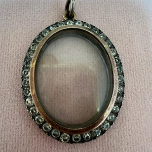 Victorian Gold and Paste Portrait Locket - Etsy