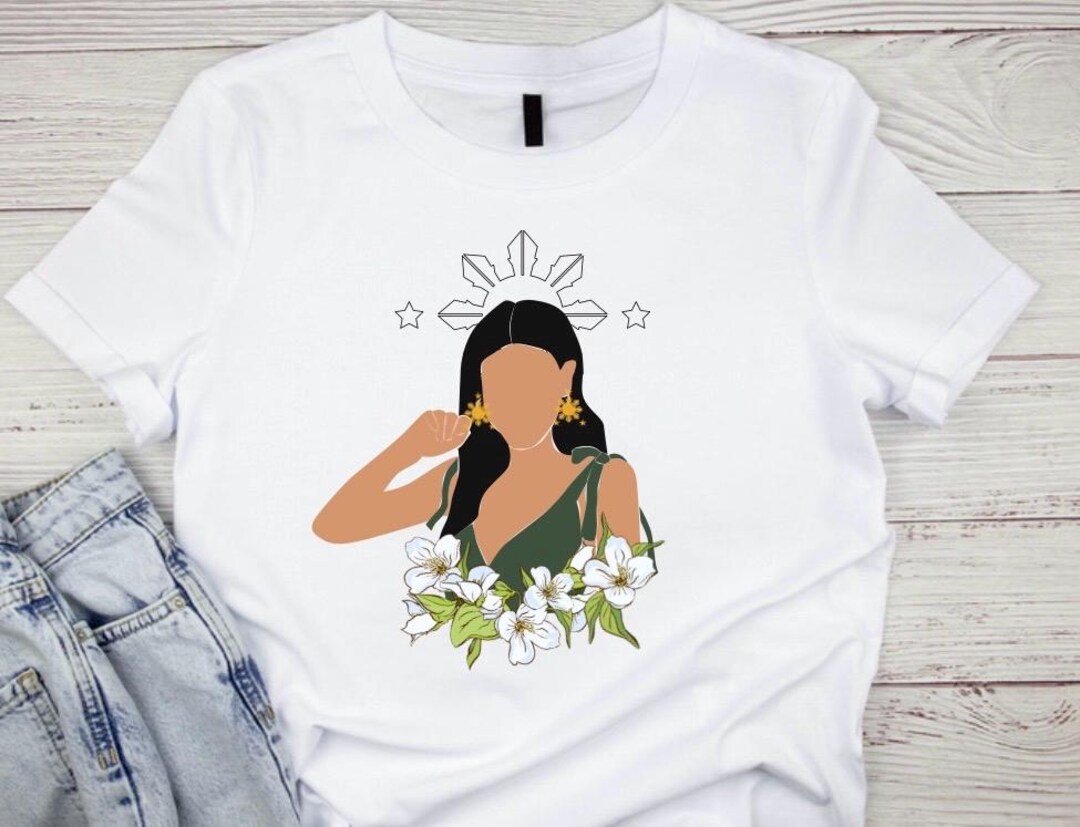 ADULT KIDS Filipinina Girl Tshirt, Pinay, Filipiana, Filipino Inspired ...