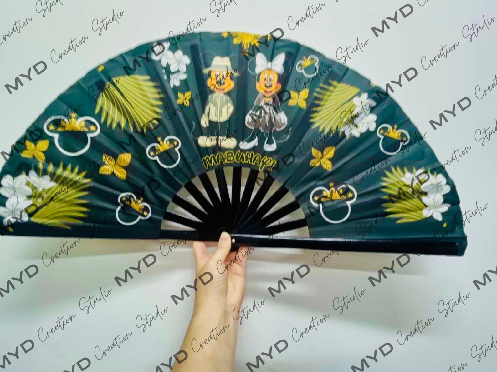 HAND FAN - Large Hand Fan, Filipino Mabuhay, Filipino Culture, Barong ...
