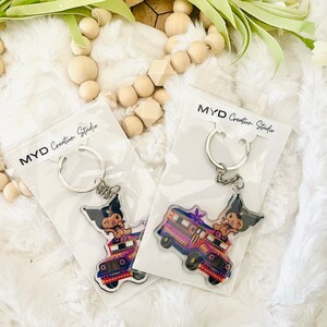 Keychain-kawaii Character With Filipino Jeepney Keychain, Filipino ...