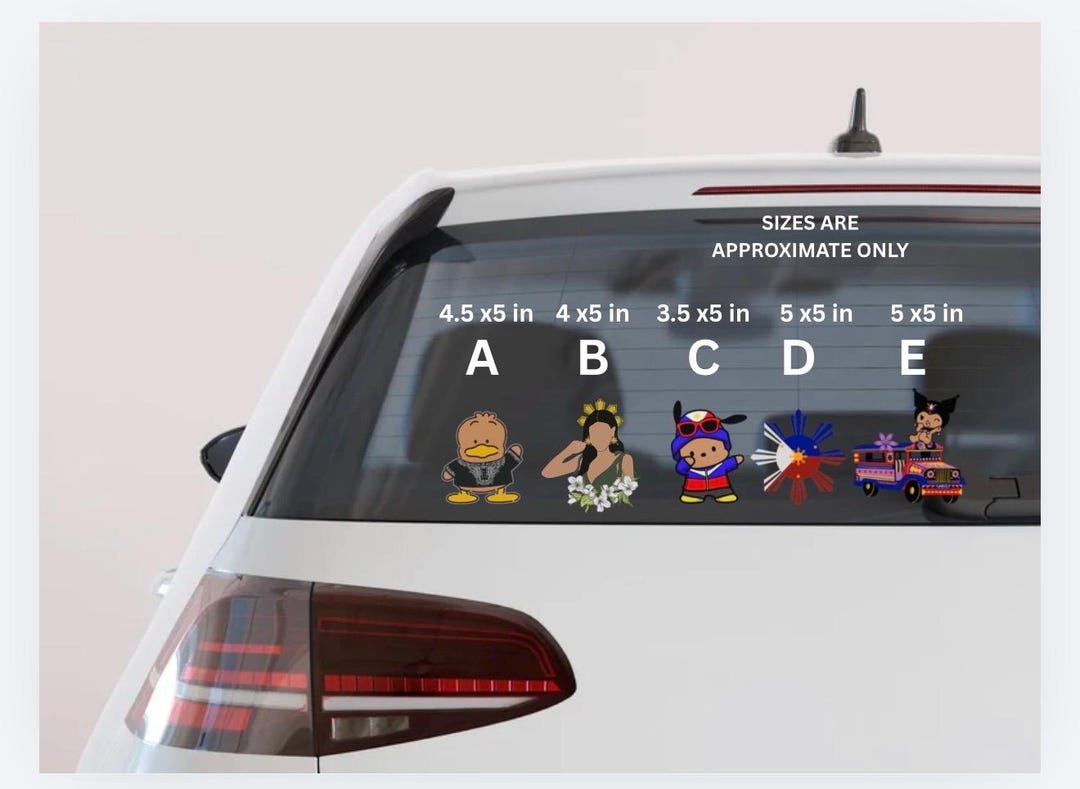 CAR DECAL Stickers-filipino Inspired Sticker, Filipina, Filipino ...