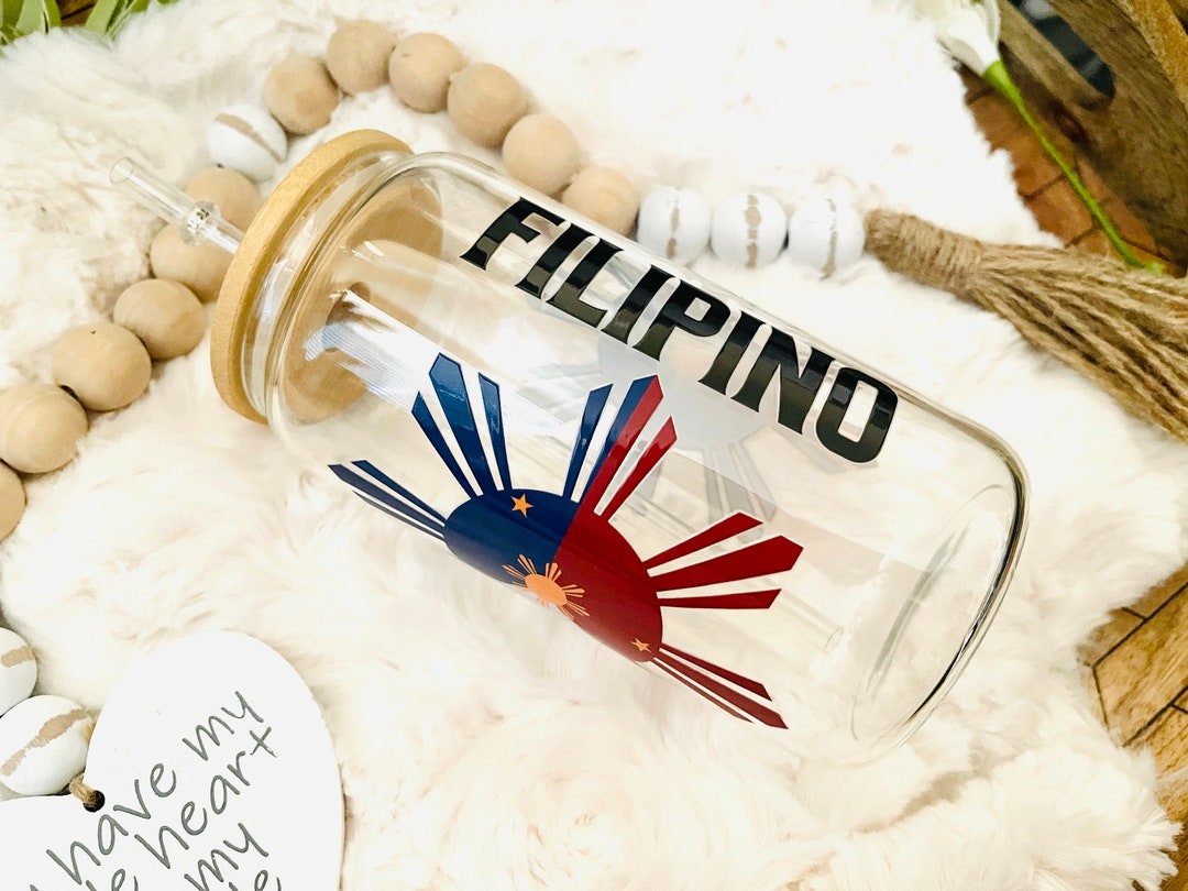 Tumbler, Filipino Sun Flag 16oz Tumbler, Filipino Culture, Filipino ...