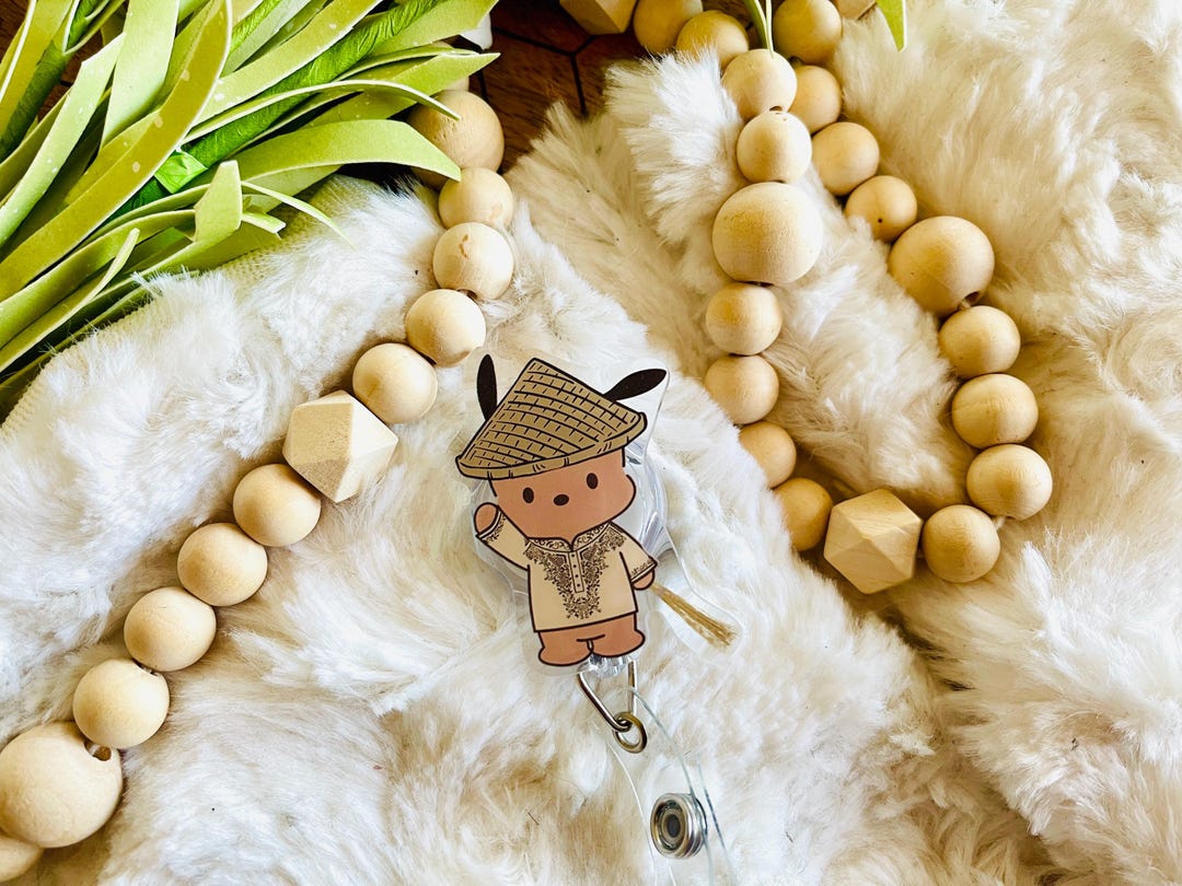 BADGE Reel-filipino Barong Kawaii Dog All Retractable Badge Reel ...