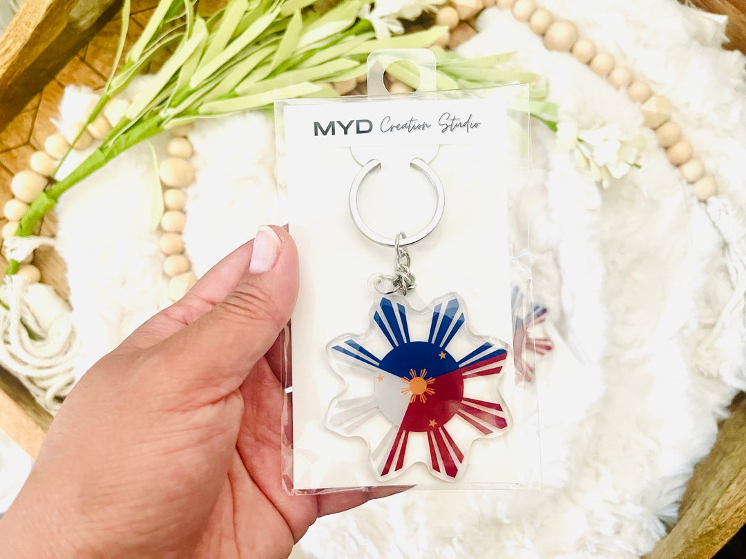 Keychain-filipino Sun Keychain, Filipino Inspired Keychains, Filipino ...