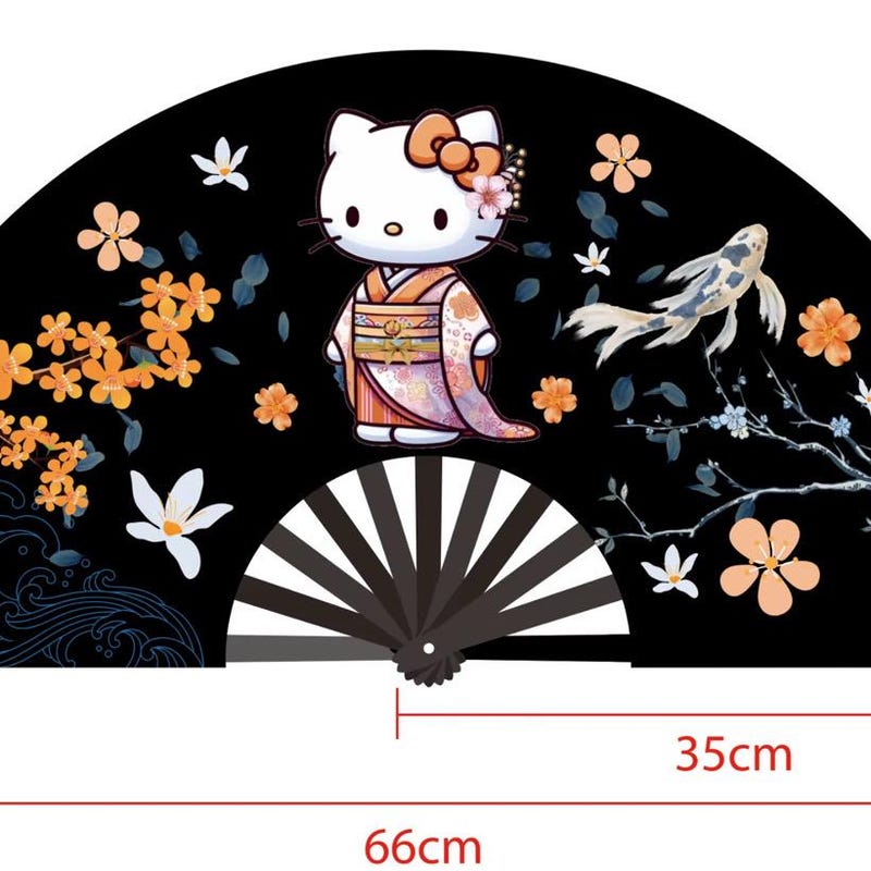 Large Japanese Fan - Etsy