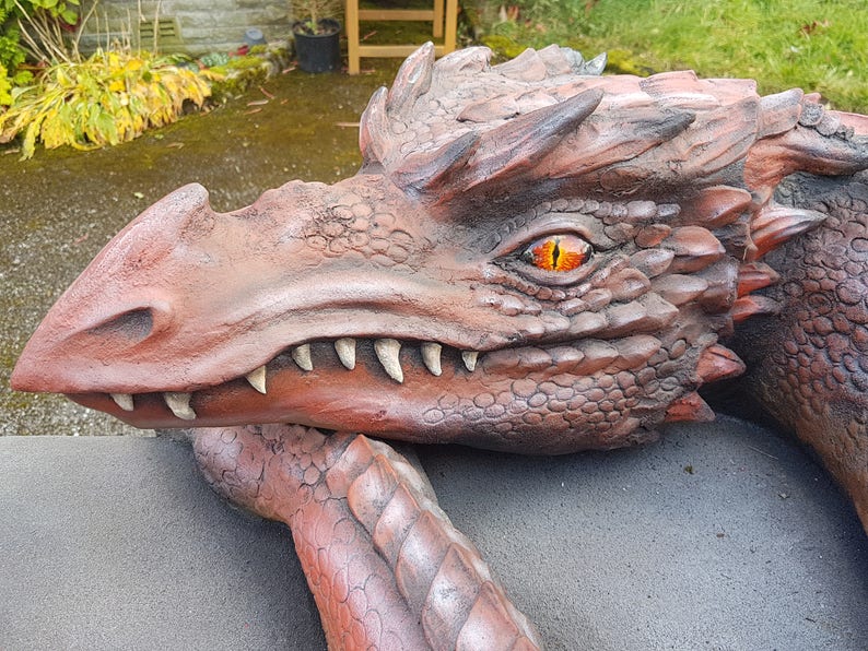 Realistic Dragon Sculpture Got Inspired Dragon - Etsy