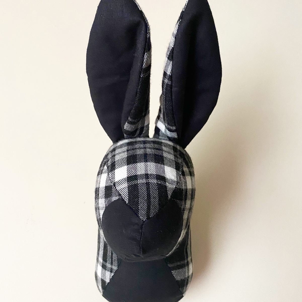 Rabbit Head Taxidermy Textile Wall - Etsy